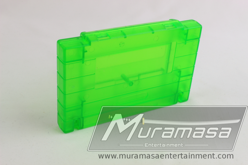 Super Nintendo Cartridge Shell – Crystal Green – Muramasa Entertainment