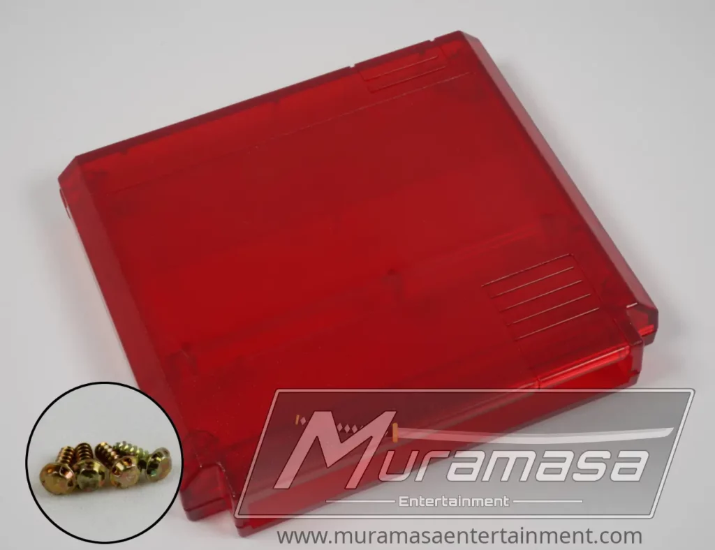 Famicom Cartridge Shell – Translucent Red – Muramasa Entertainment