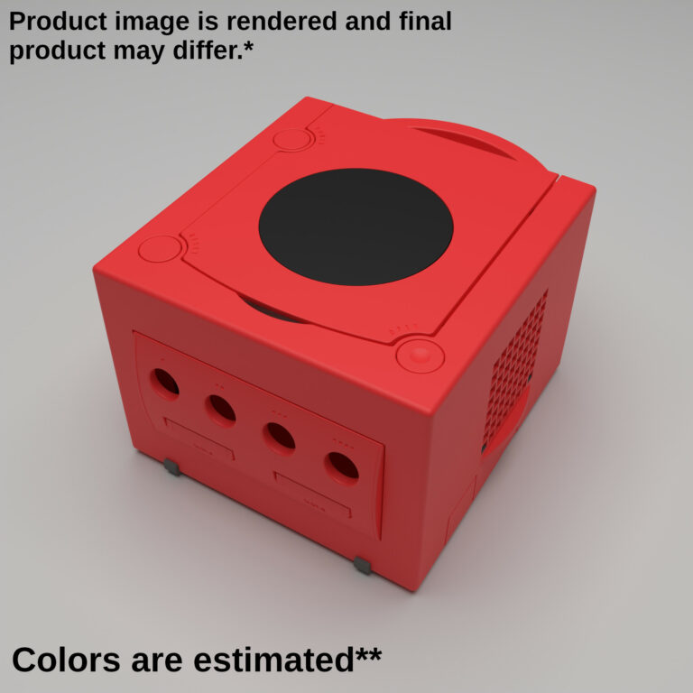 Gamecube Replacement Shell – Opaque Char Red – Muramasa Entertainment