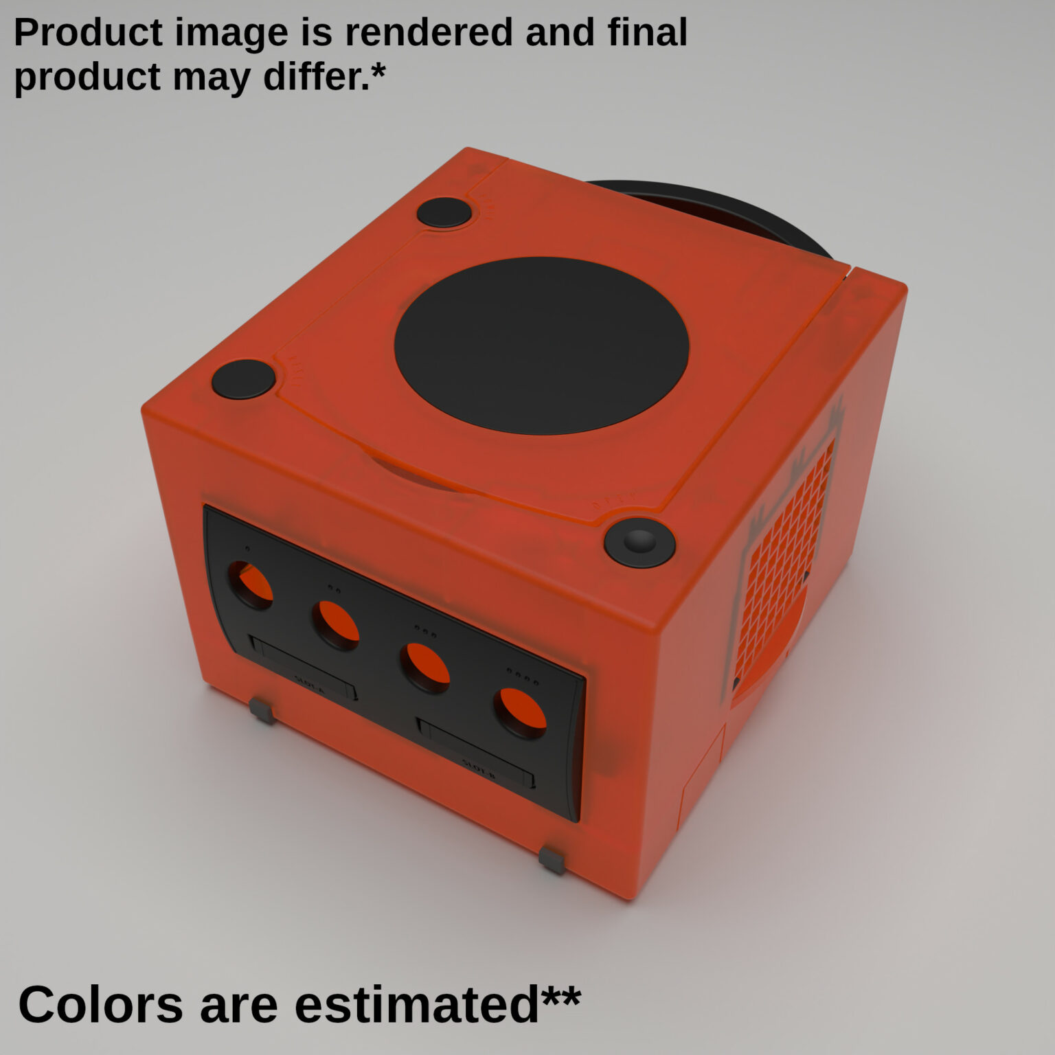 Gamecube Replacement Shell – Translucent Orange – Muramasa Entertainment