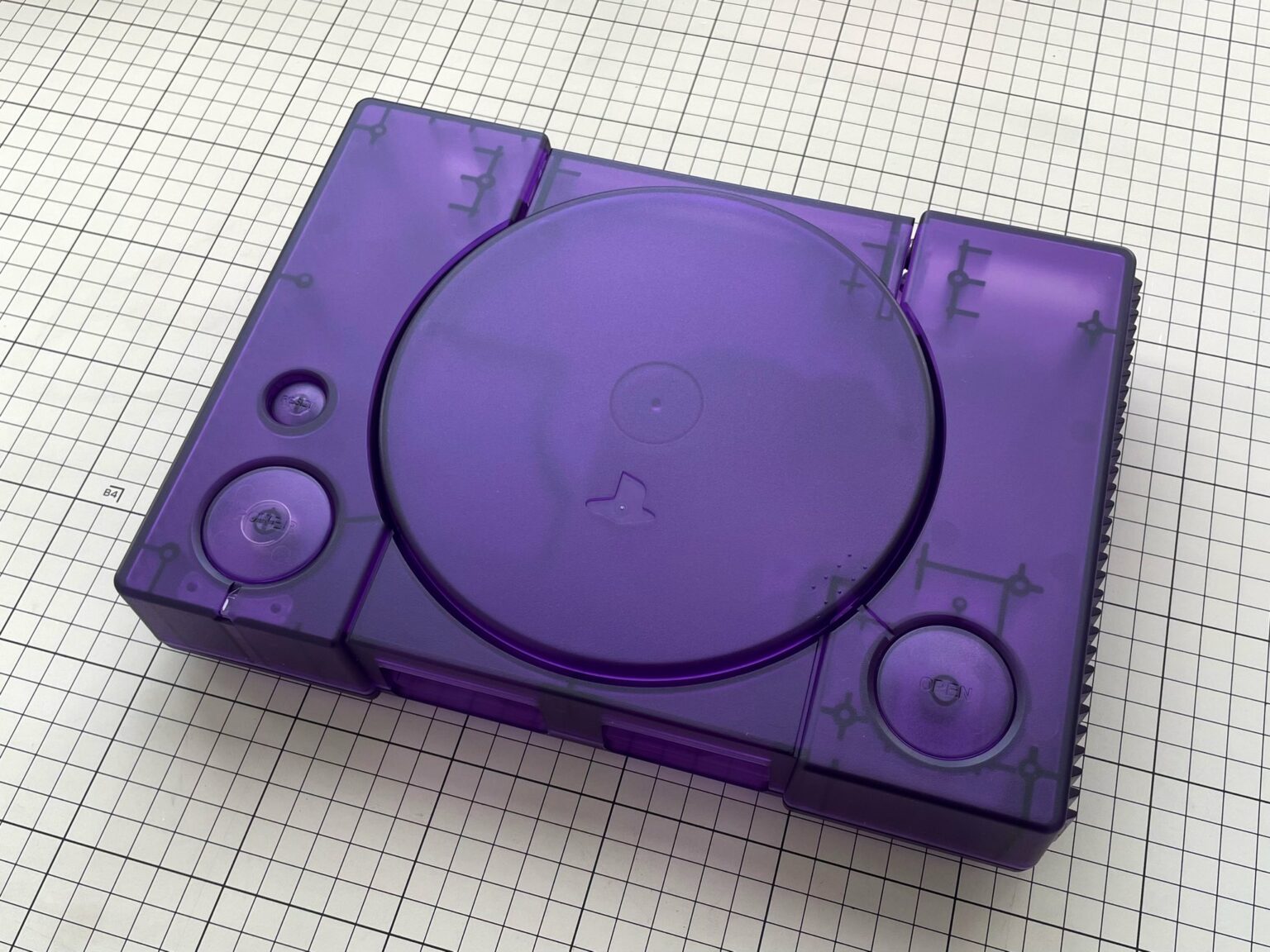 Playstation Replacement Shell – Translucent Purple – Muramasa Entertainment
