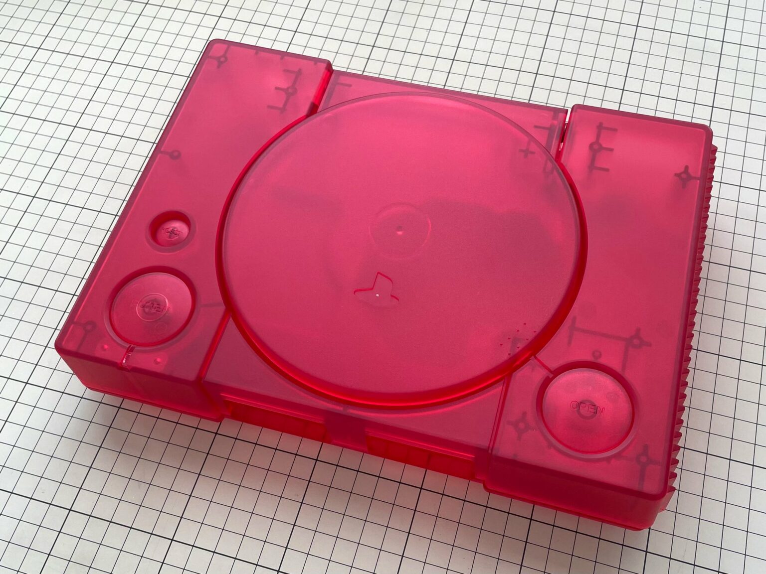 Playstation Replacement Shell – Translucent Red – Muramasa Entertainment
