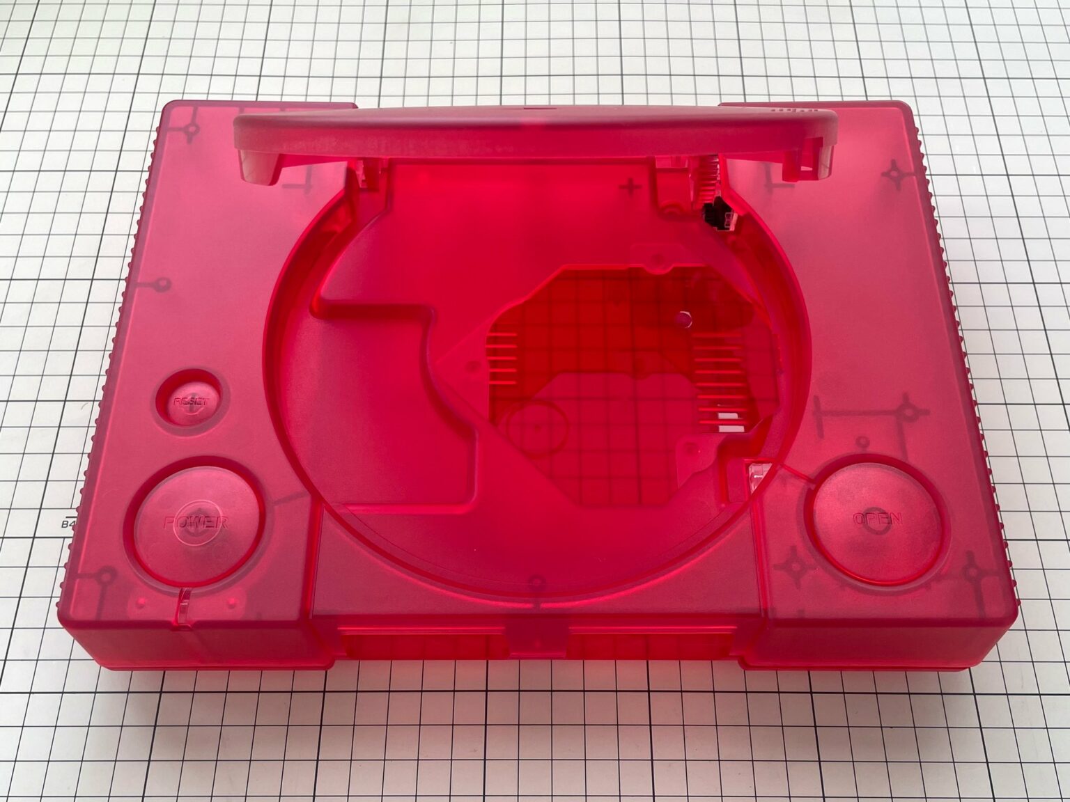 Playstation Replacement Shell – Translucent Red – Muramasa Entertainment