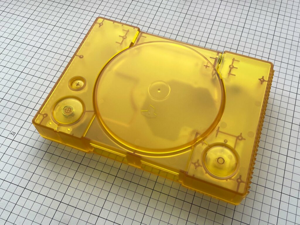 Playstation Replacement Shell – Translucent Yellow – Muramasa Entertainment