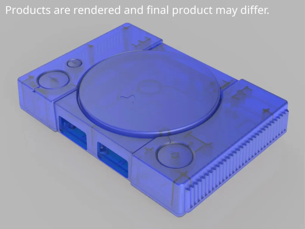 Playstation Replacement Shell – Translucent Blue – Muramasa Entertainment