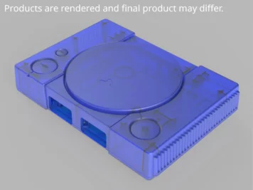 Playstation Replacement Shell – Translucent Blue – Muramasa Entertainment